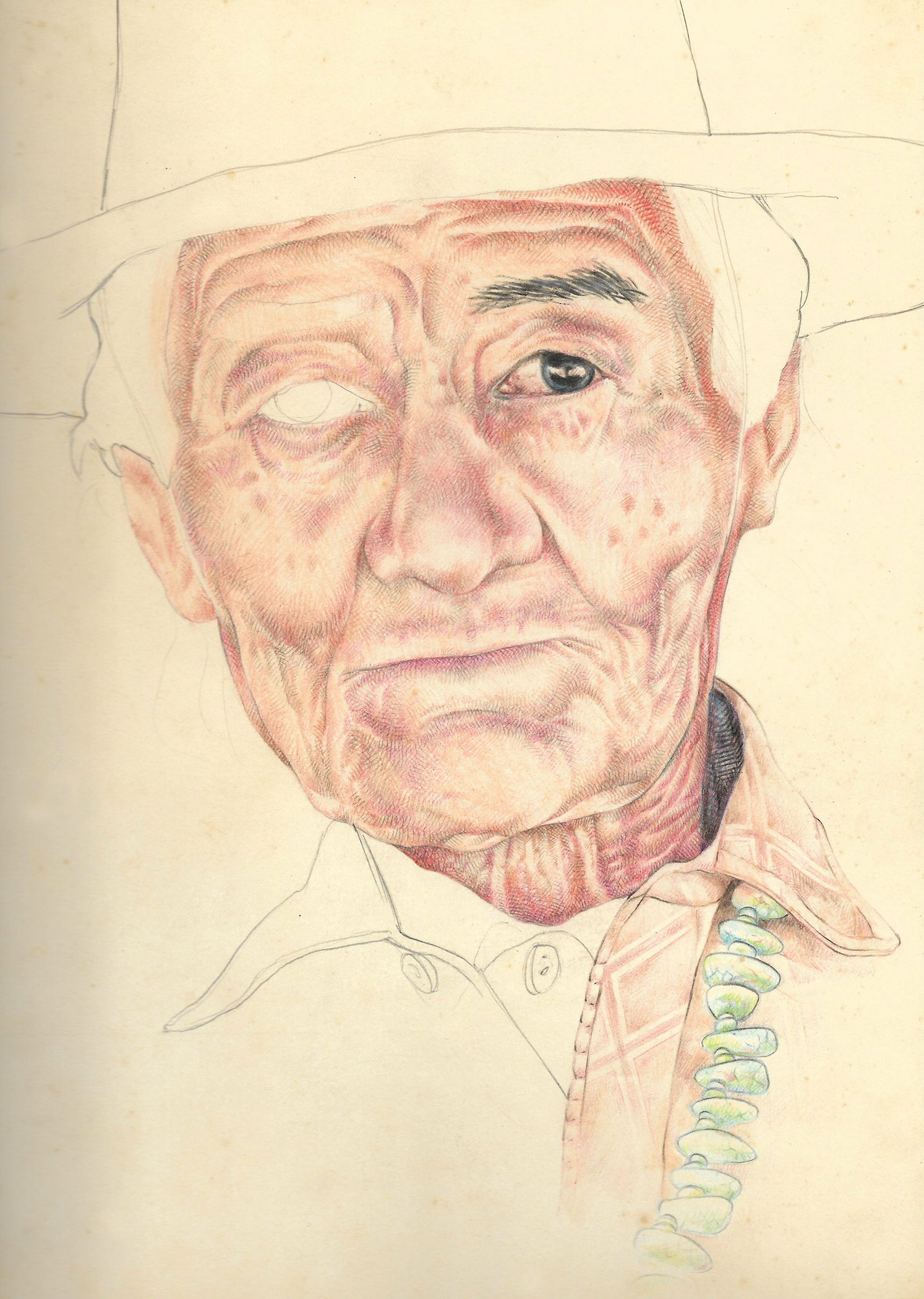 UNFINISHED SKETCH—COLORED PENCIL – Dave Writes and Draws